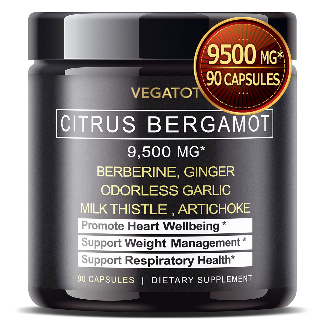 7 In 1 High Strength Citrus Bergamot 9500mg Concentrated Extract With